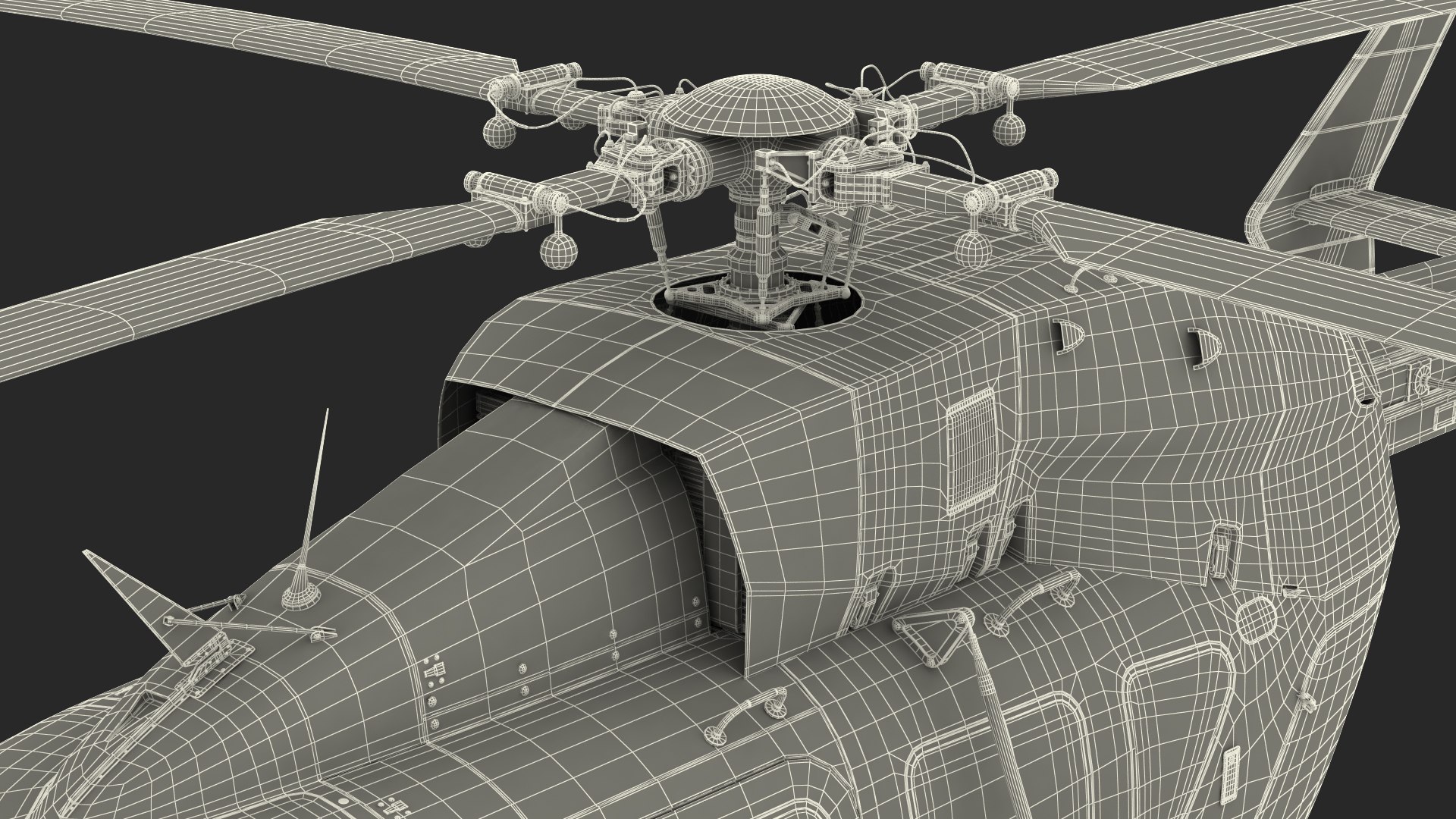 3D armed aerial scout 72x - TurboSquid 1495146
