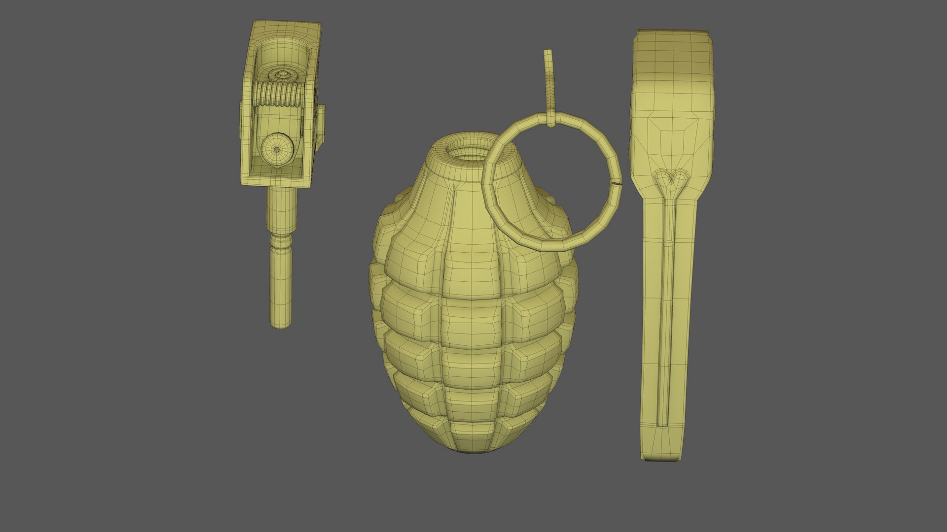 American Mk2 Fragmentation Hand 3D Model - TurboSquid 1448158