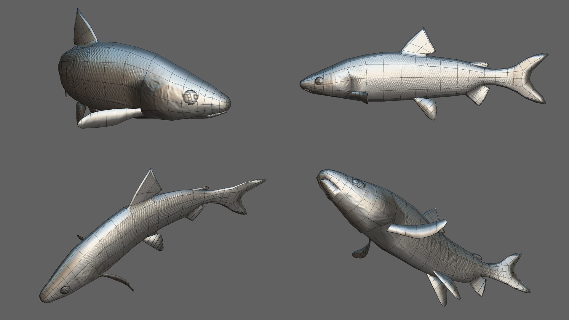 Fish 4 games 3D - TurboSquid 1329810