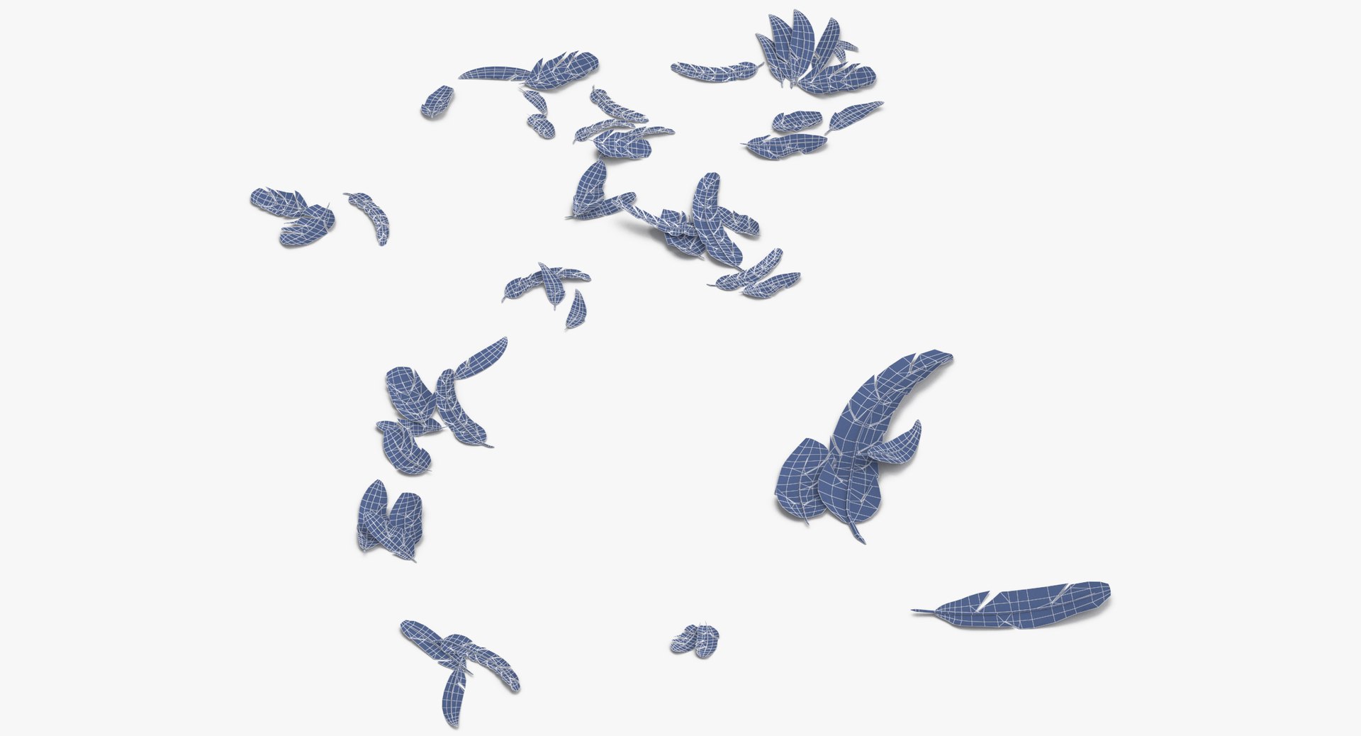 Scattered Feathers 3D - TurboSquid 1389788