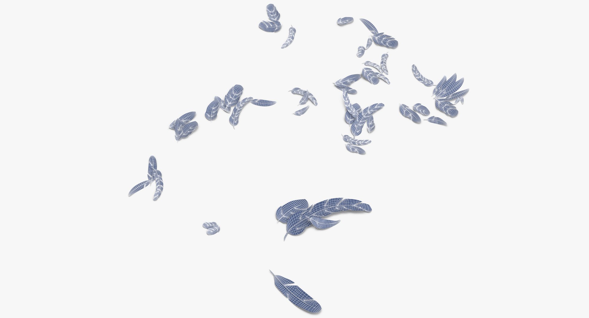 Scattered Feathers 3D - TurboSquid 1389788