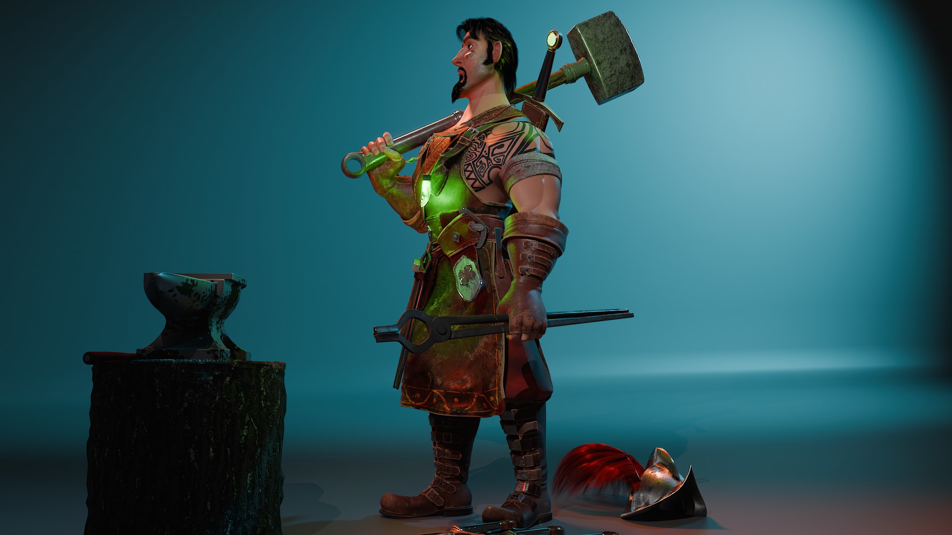 Blacksmith 3D Model - TurboSquid 2283507