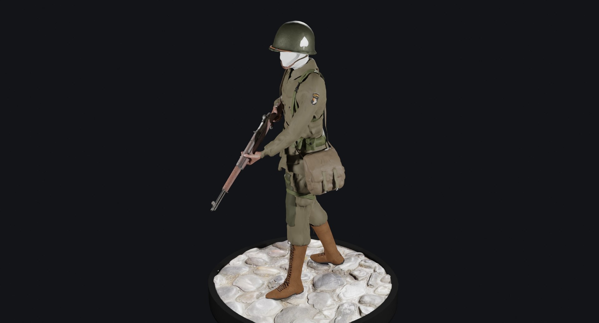 World War 2 - US Paratrooper - Rigged 3D Model - TurboSquid 2104943