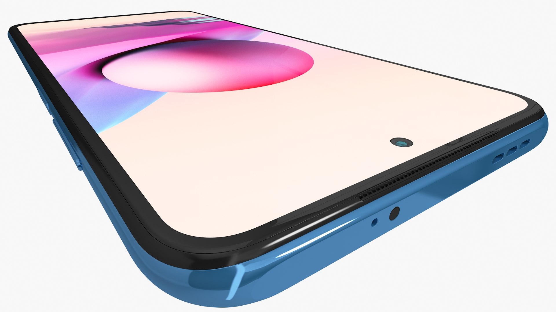 Xiaomi Redmi Note 10S Blue 3D - TurboSquid 1733884