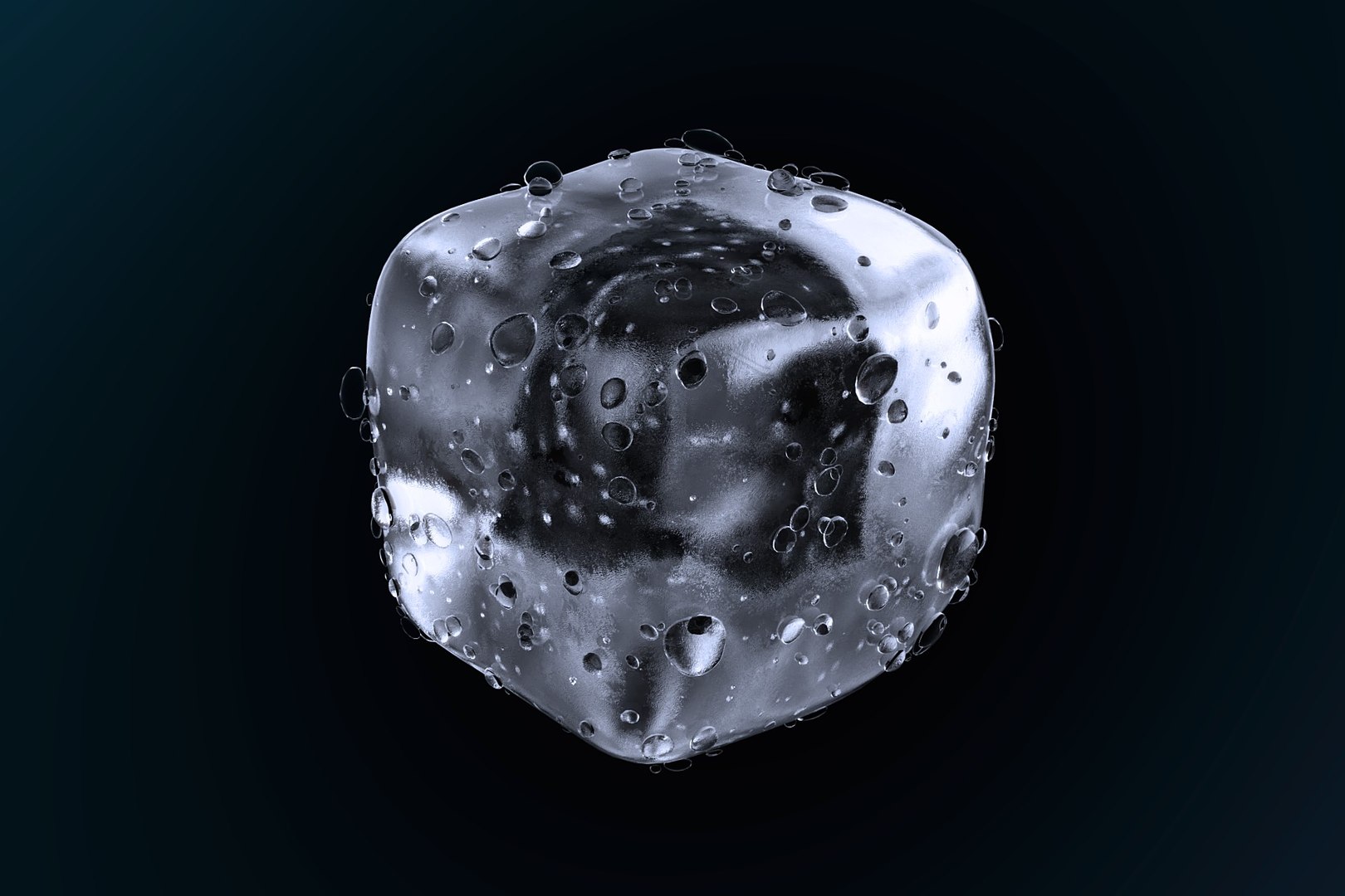 Ice Cubes Water Droplets 3D Model - TurboSquid 1608143