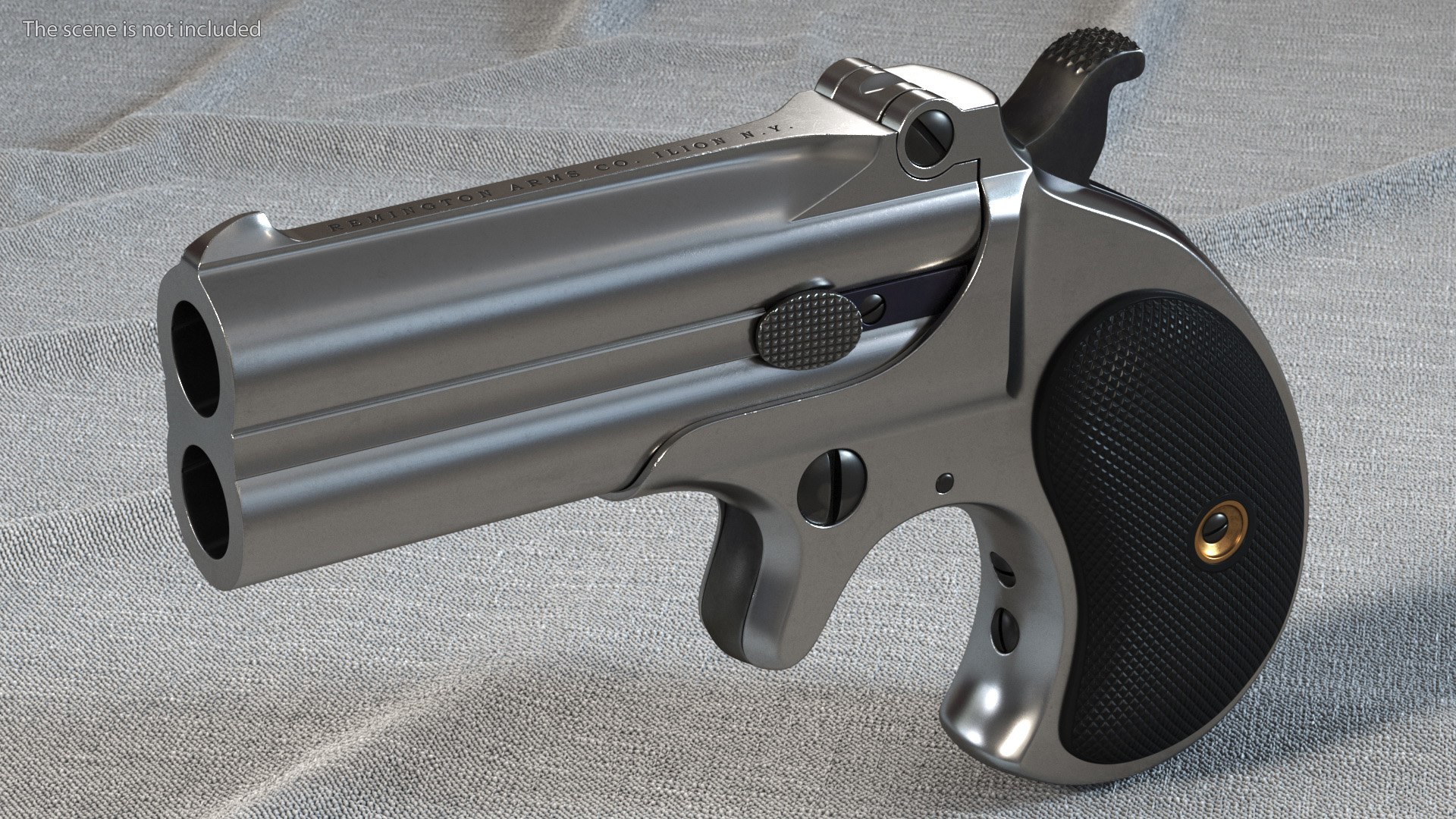 3D Remington Gun Model 95 Derringer - TurboSquid 1971802