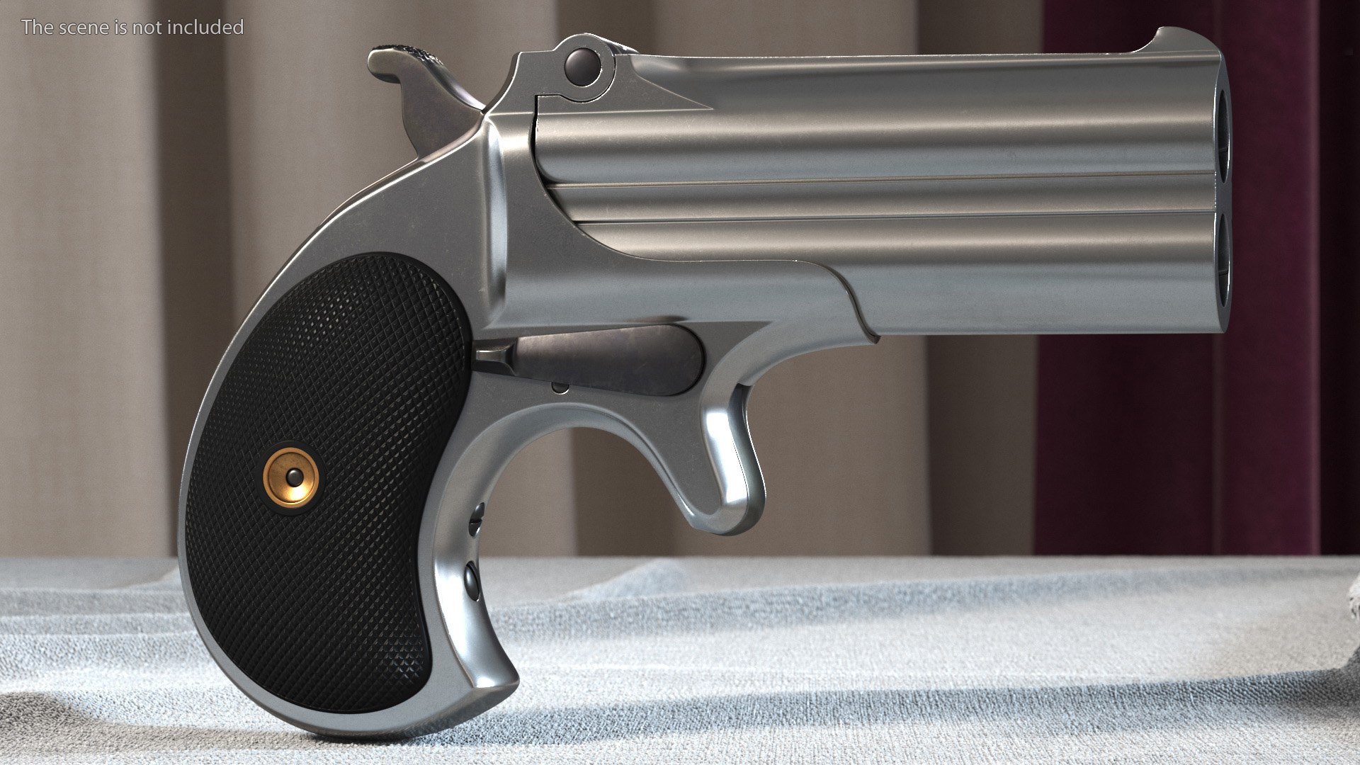 3D Remington Gun Model 95 Derringer - TurboSquid 1971802
