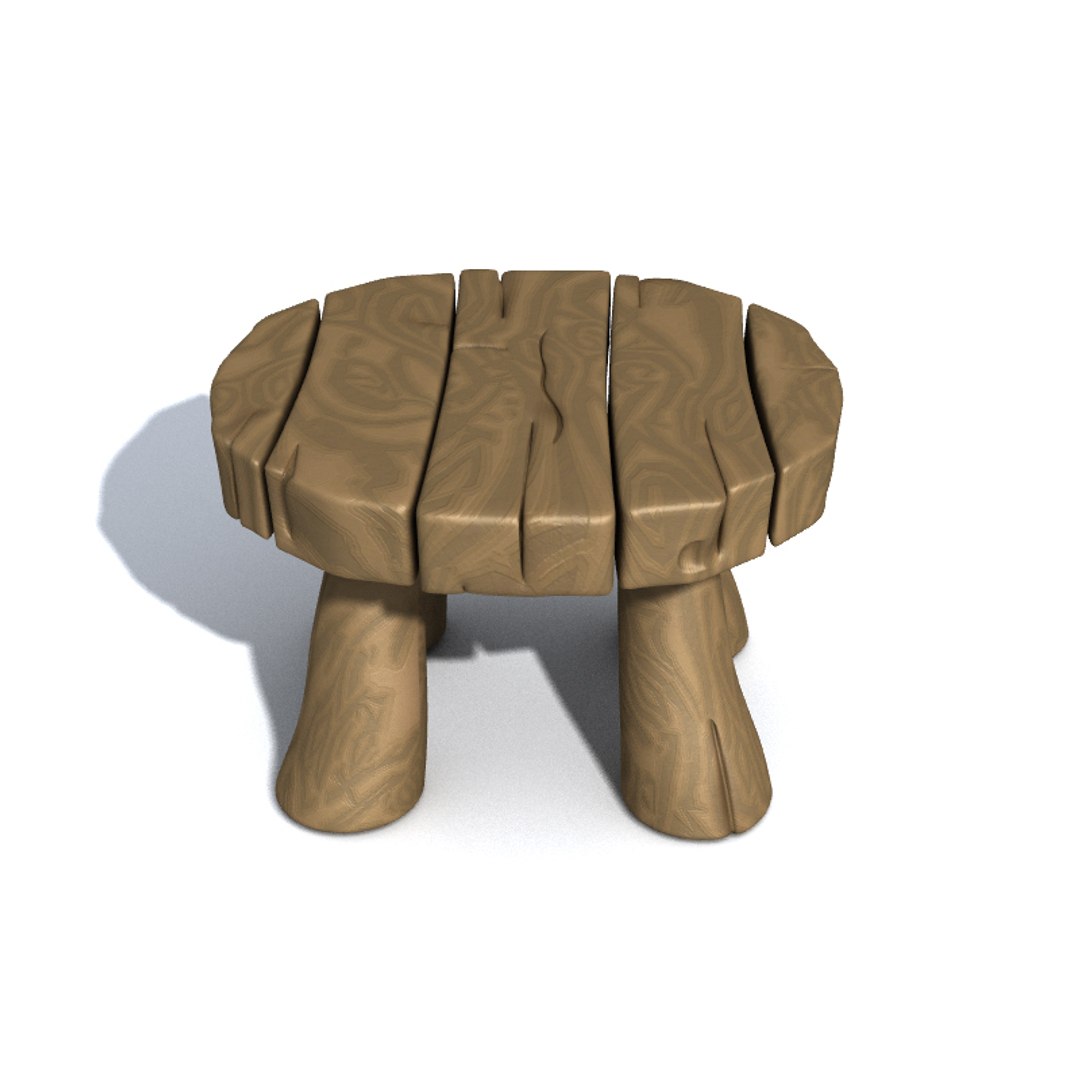 Cartoon Table 3d Model