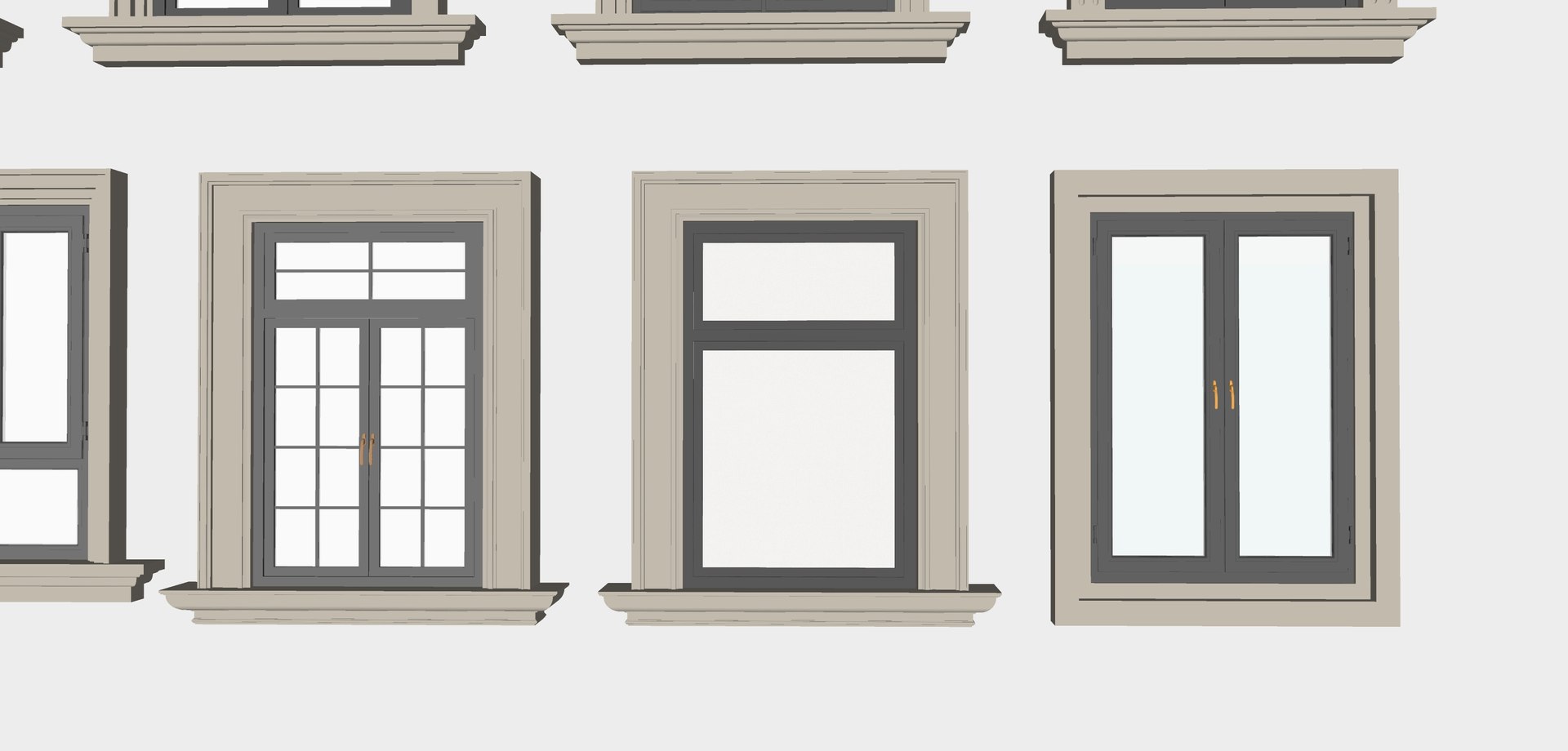 European Style Casement Window Sliding Window 3D Model - TurboSquid 2016157