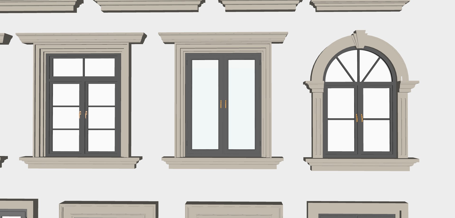 European Style Casement Window Sliding Window 3D Model - TurboSquid 2016157