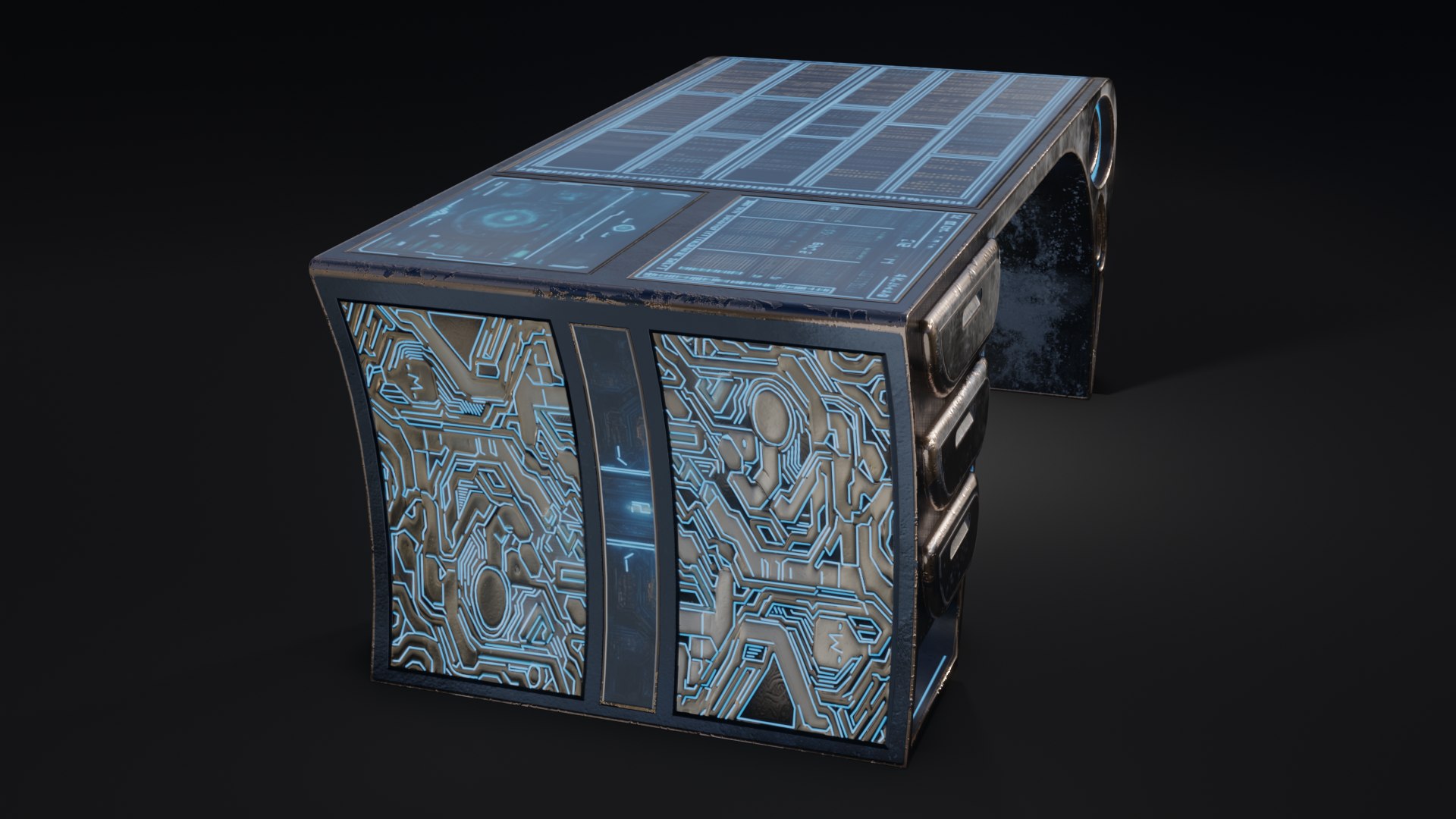 3D Cyber Table - TurboSquid 2138272