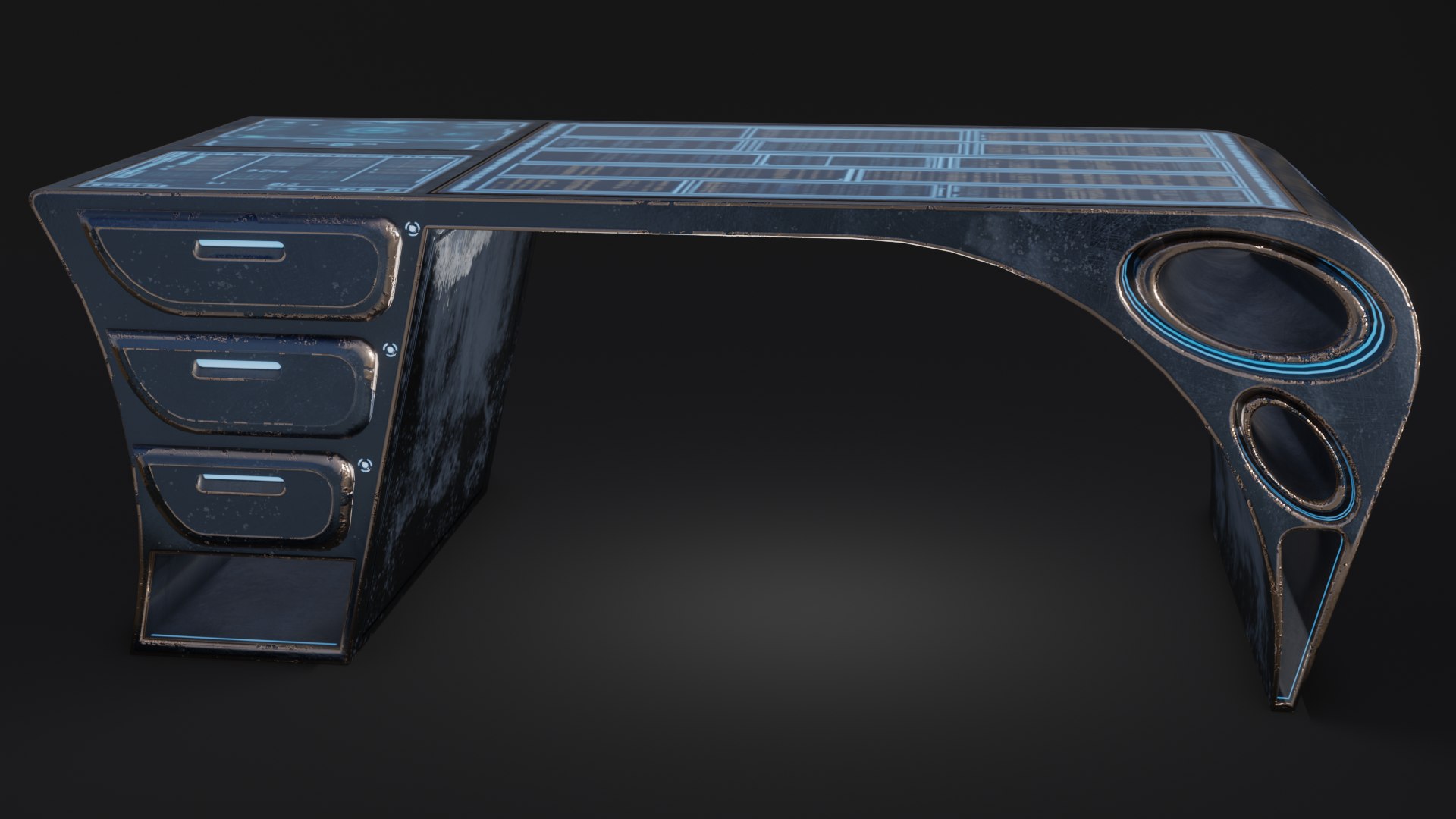 3D Cyber Table - TurboSquid 2138272