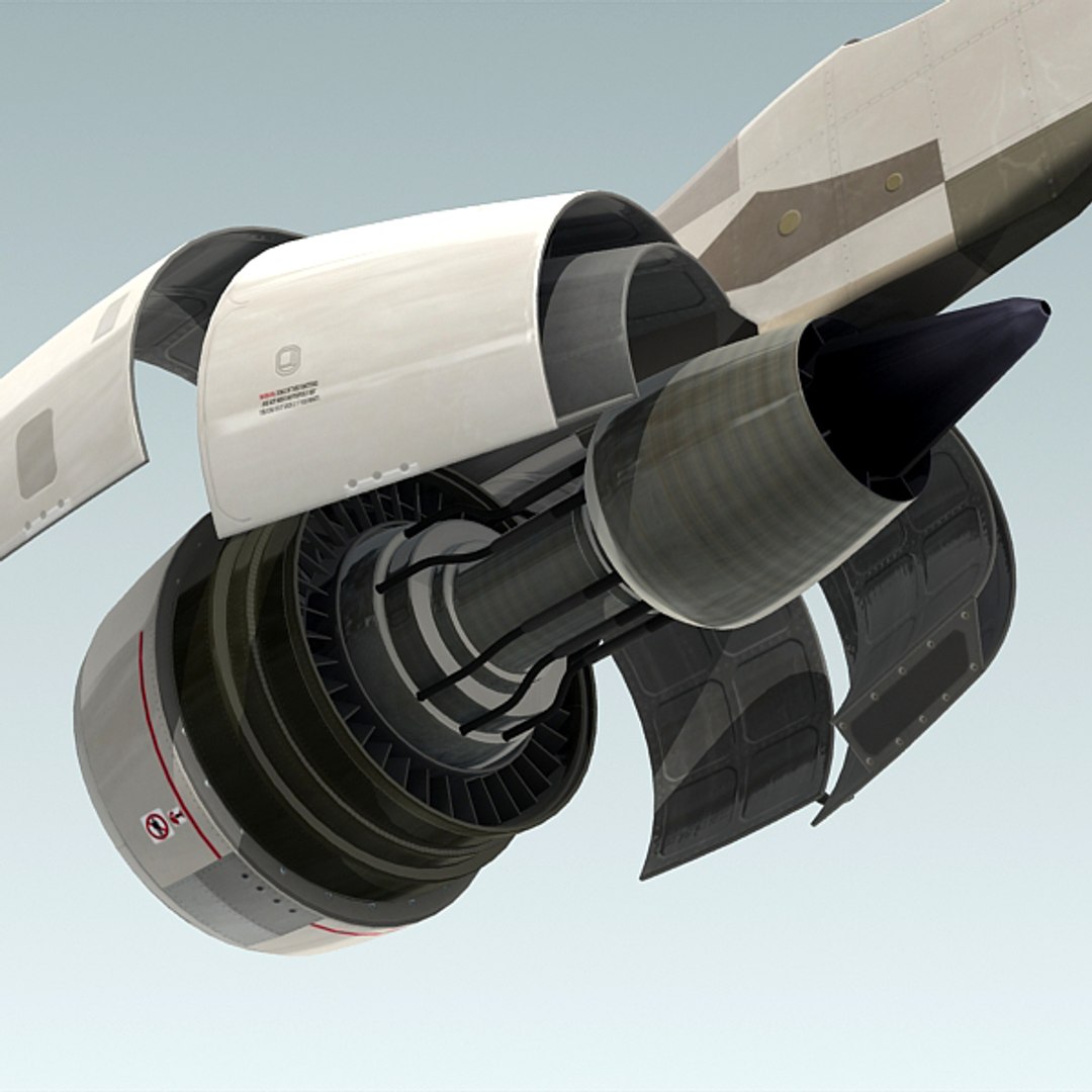3d Model Gp 7200 Jet Engine