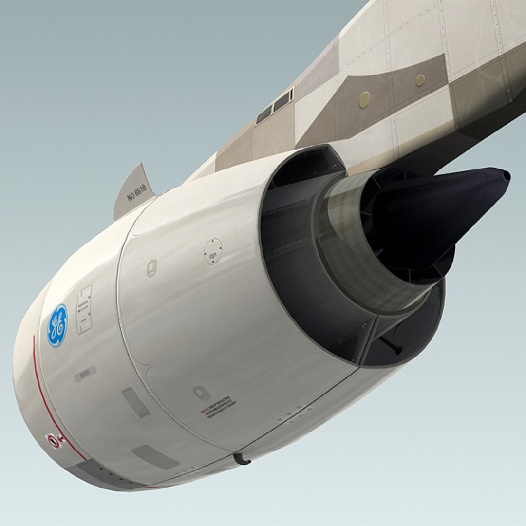 3d Model Gp 7200 Jet Engine