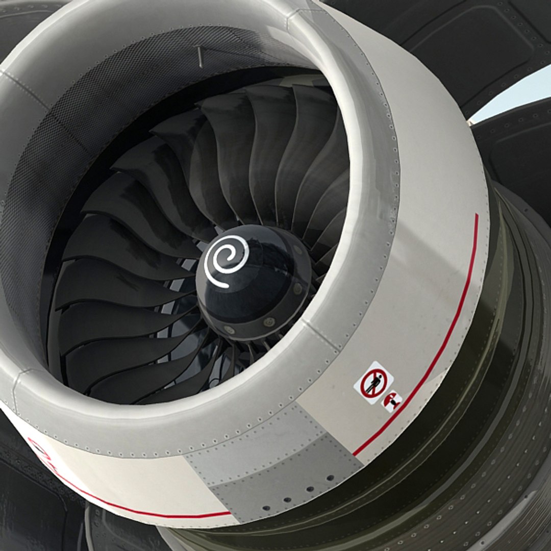 3d Model Gp 7200 Jet Engine