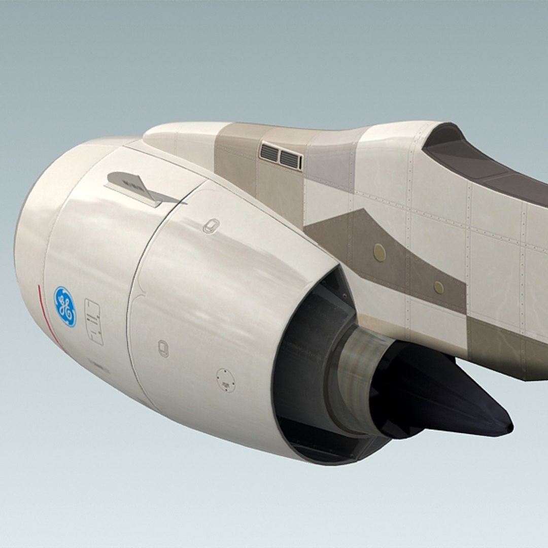 3d Model Gp 7200 Jet Engine