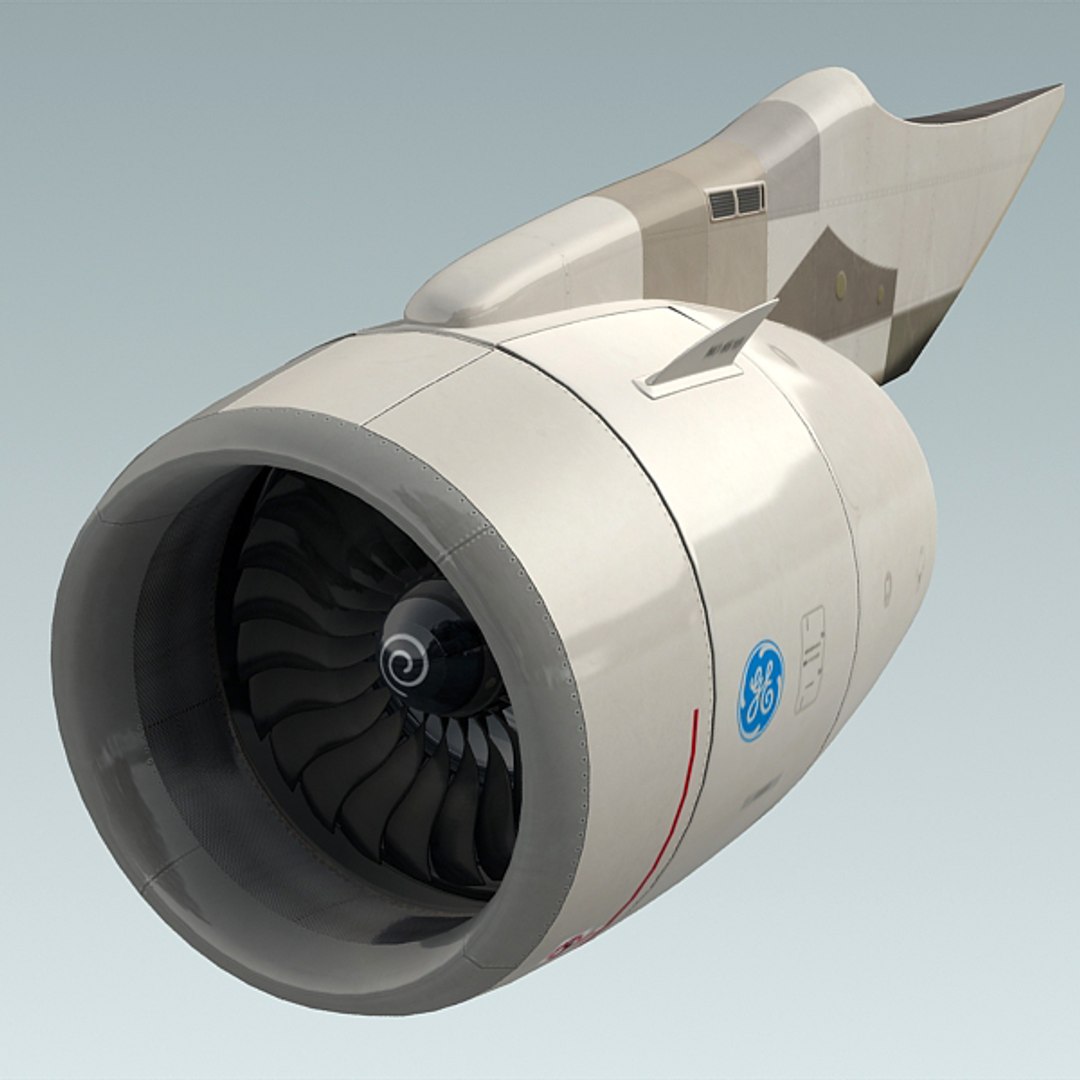 3d Model Gp 7200 Jet Engine