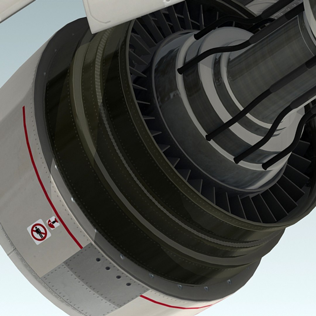 3d Model Gp 7200 Jet Engine