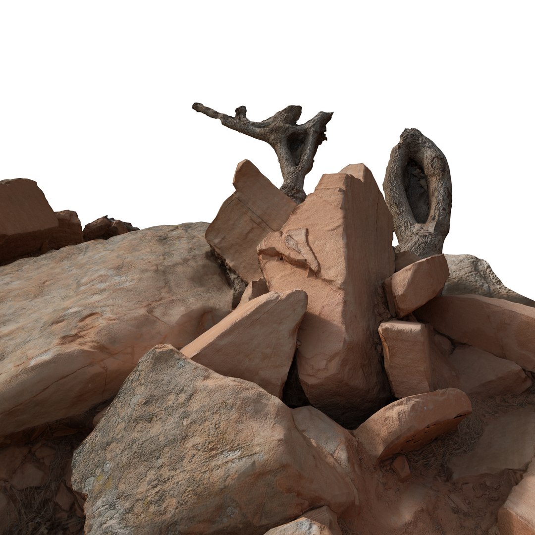 3D Photo Rock Pile - TurboSquid 1240563