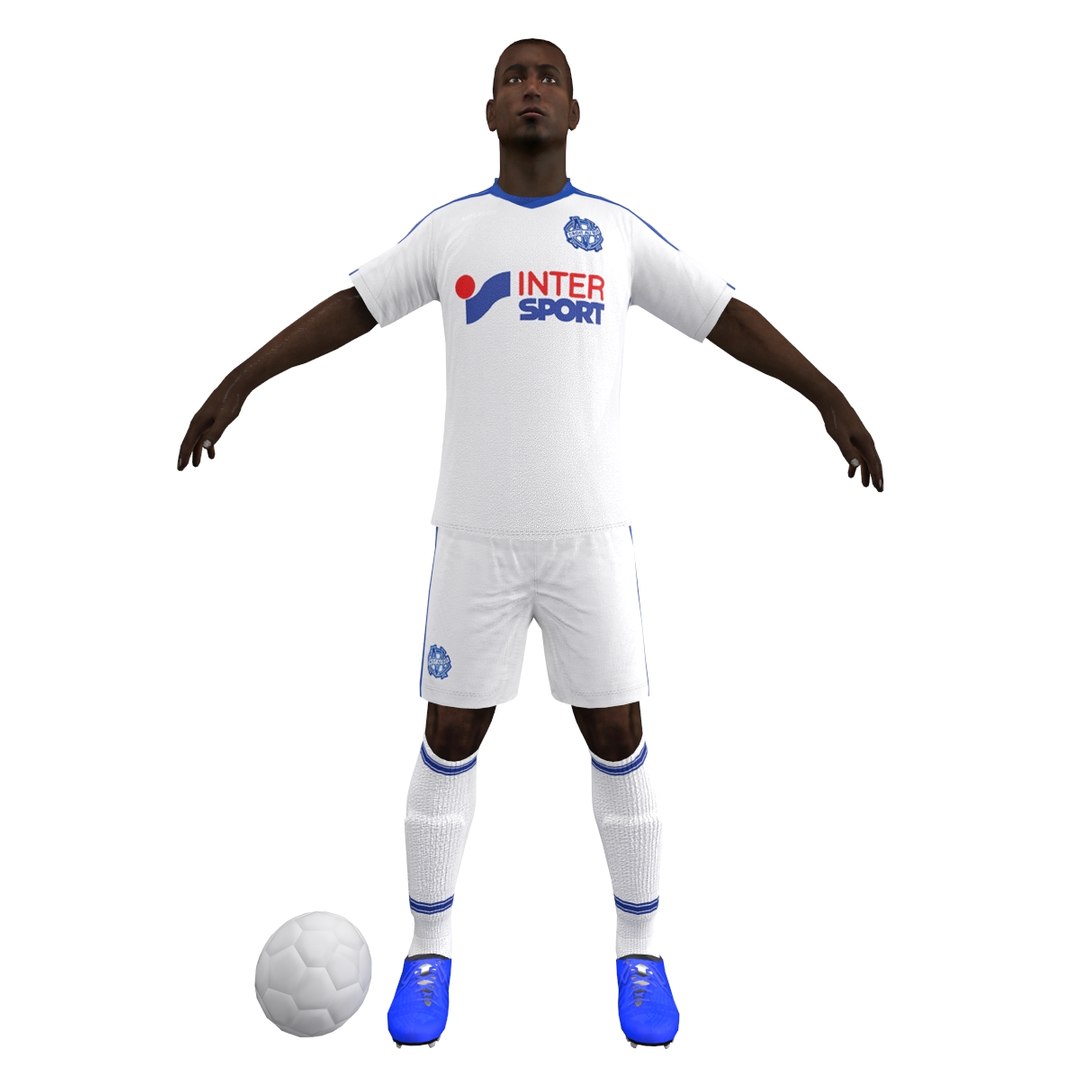 3d soccer player model