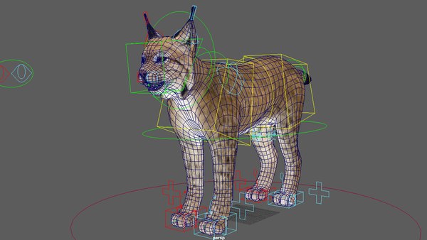 Luchs manipuliert 3D-Modell - TurboSquid 1310093