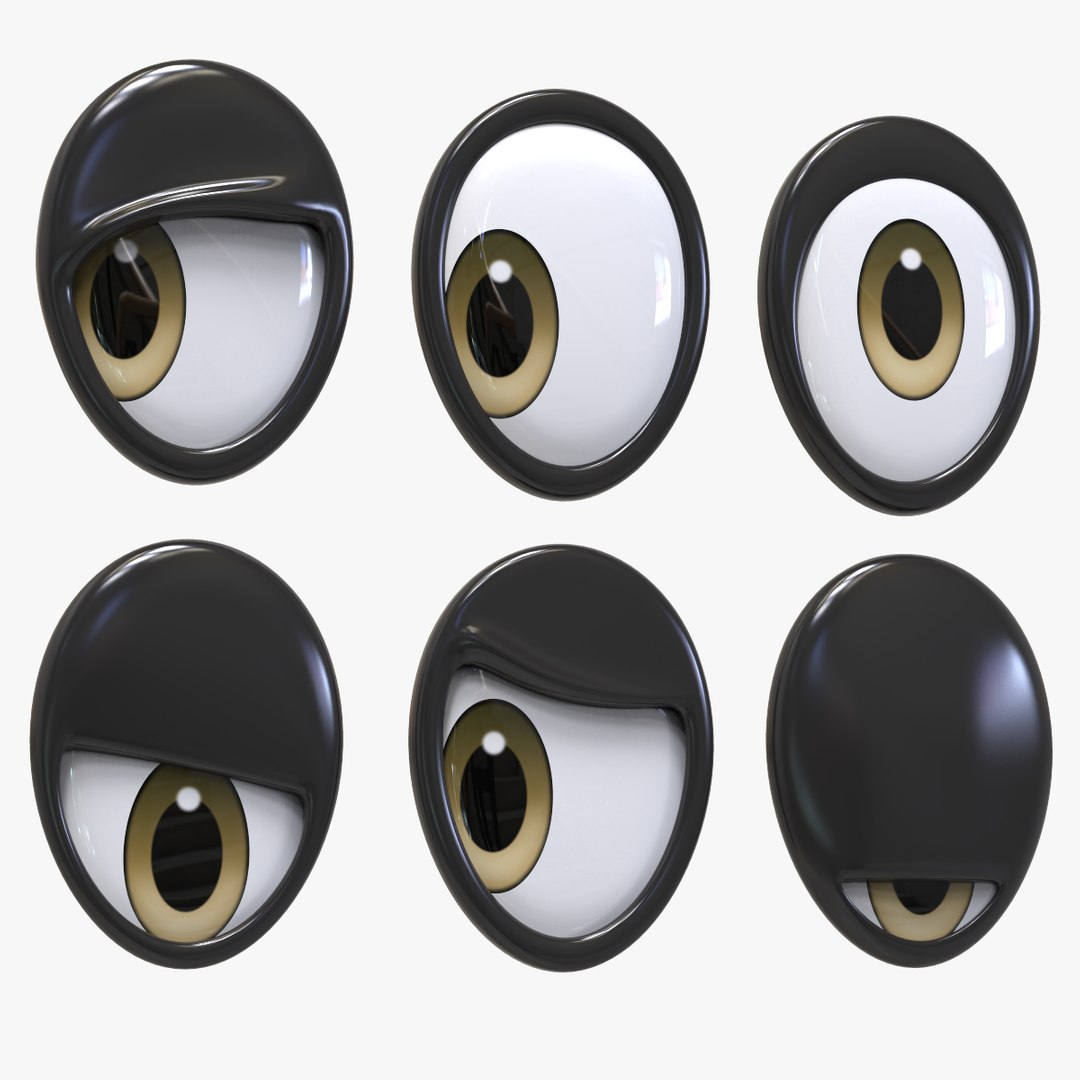 Cartoon Eyes Expressions Collection 3D - TurboSquid 2242929