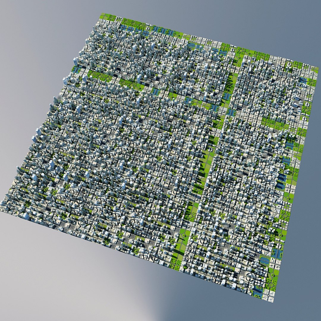 3d Tile-able Cityscape