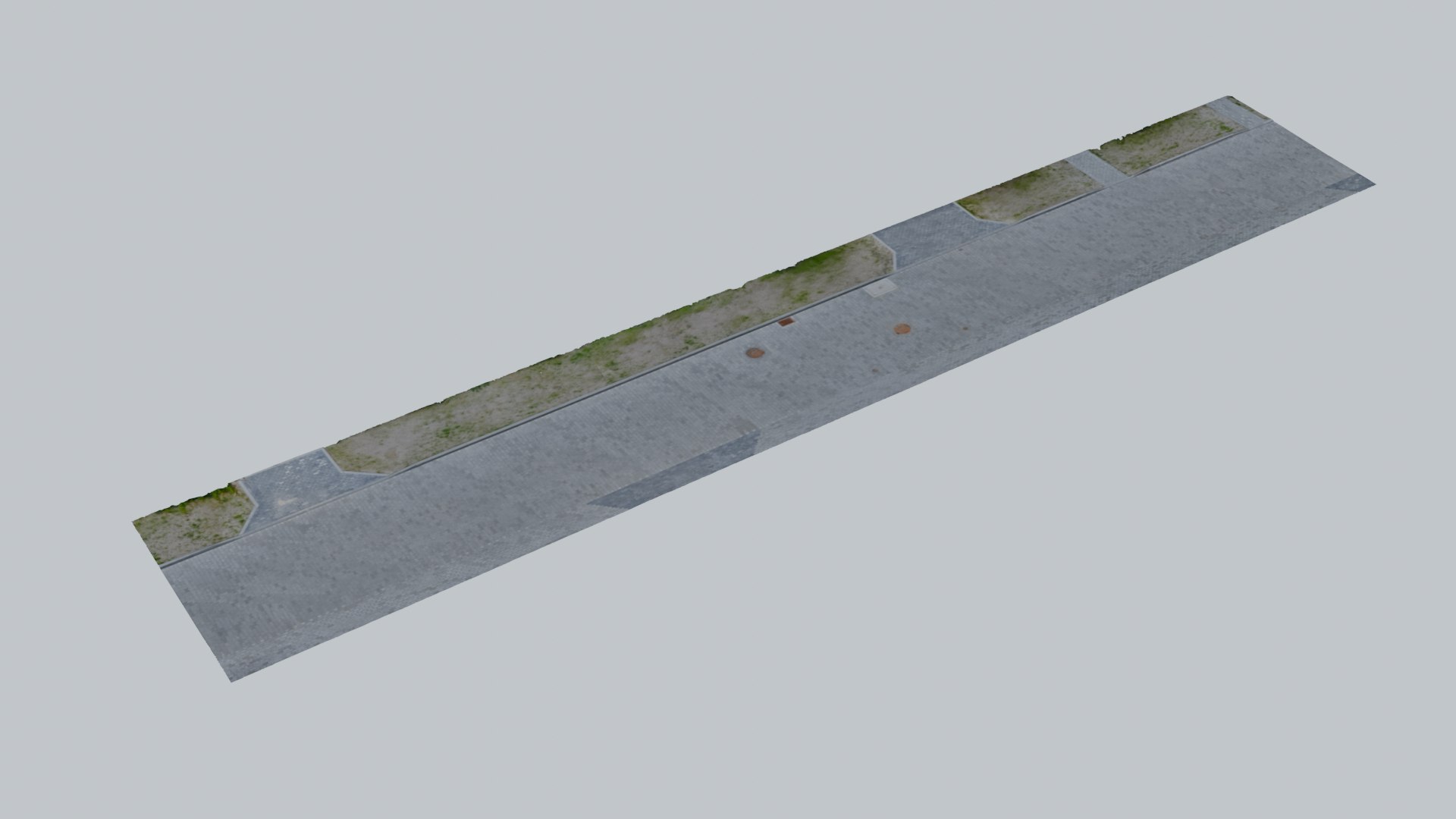 Concrete Road Pavement Brick 3d Scanned 3D Model - TurboSquid 2241392