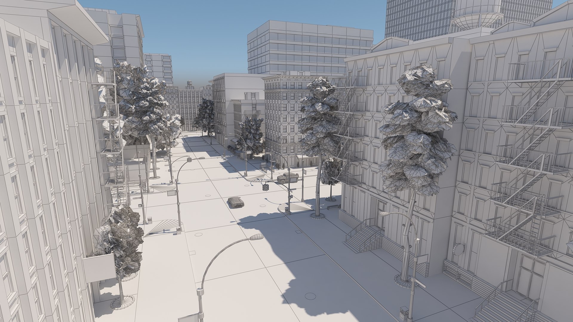 City Street Cars Model - TurboSquid 1421099