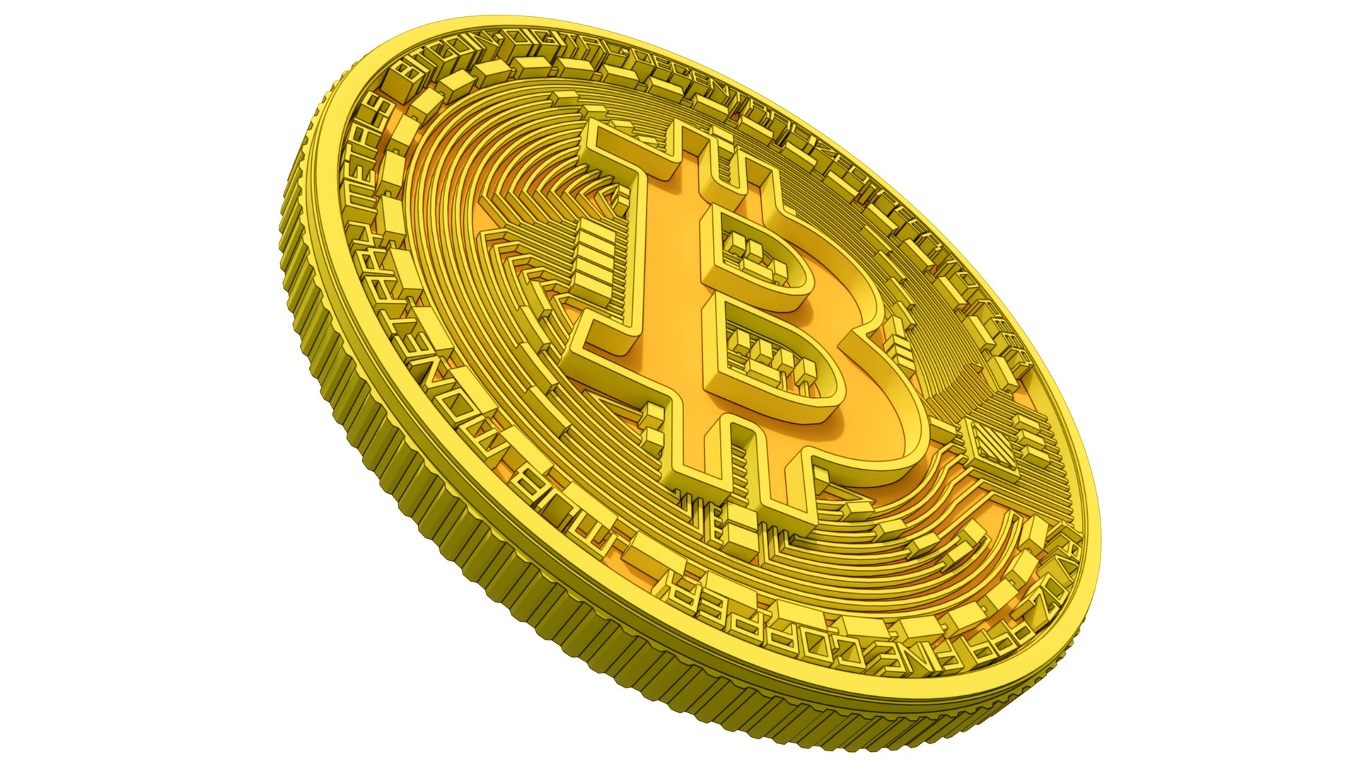 3D Bitcoin Logo 3D Wall Art Ornamental Cryptocurrency Decoration 1 ...