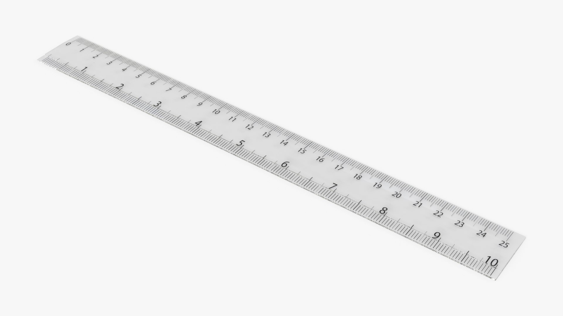 3D ruler plastic - TurboSquid 1677546