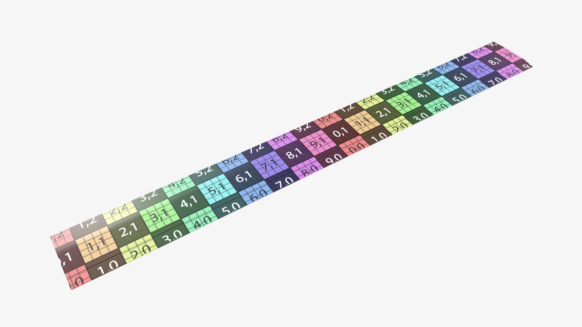 3D ruler plastic - TurboSquid 1677546