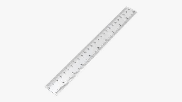 3D ruler plastic - TurboSquid 1677546