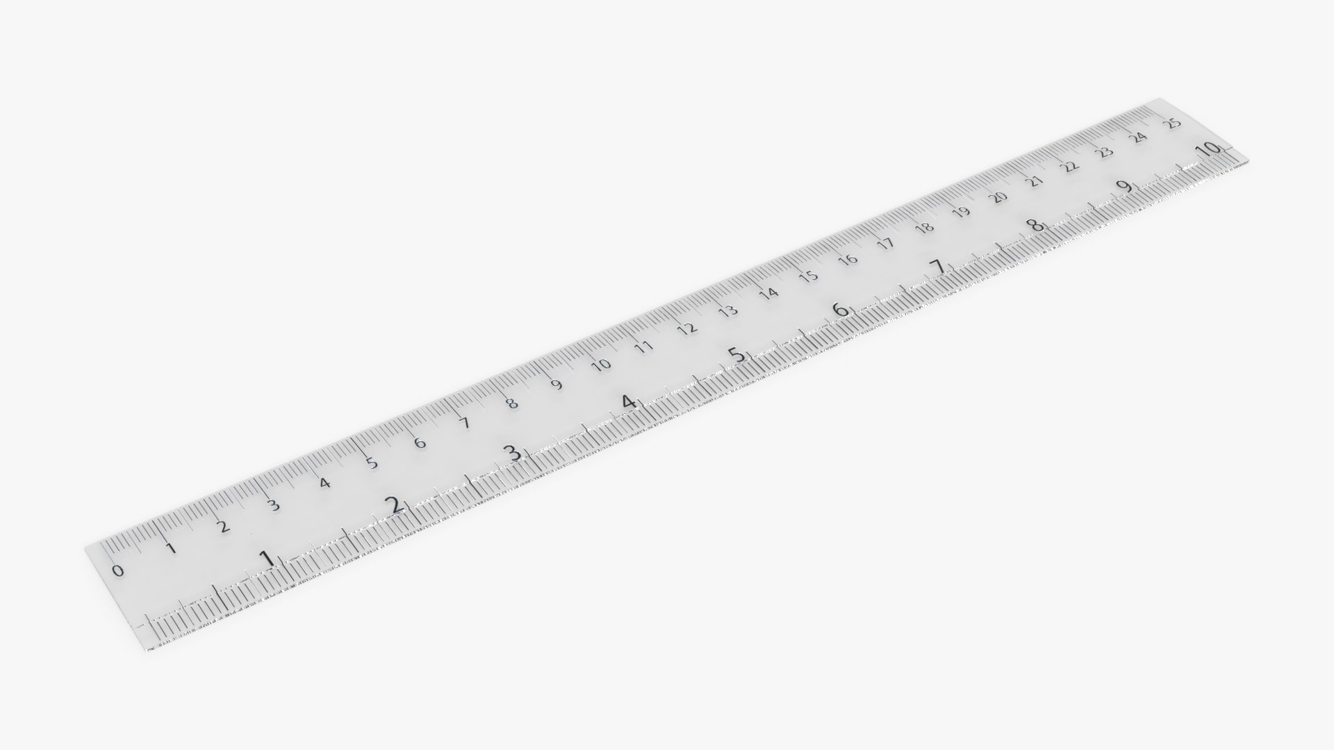 3D ruler plastic - TurboSquid 1677546