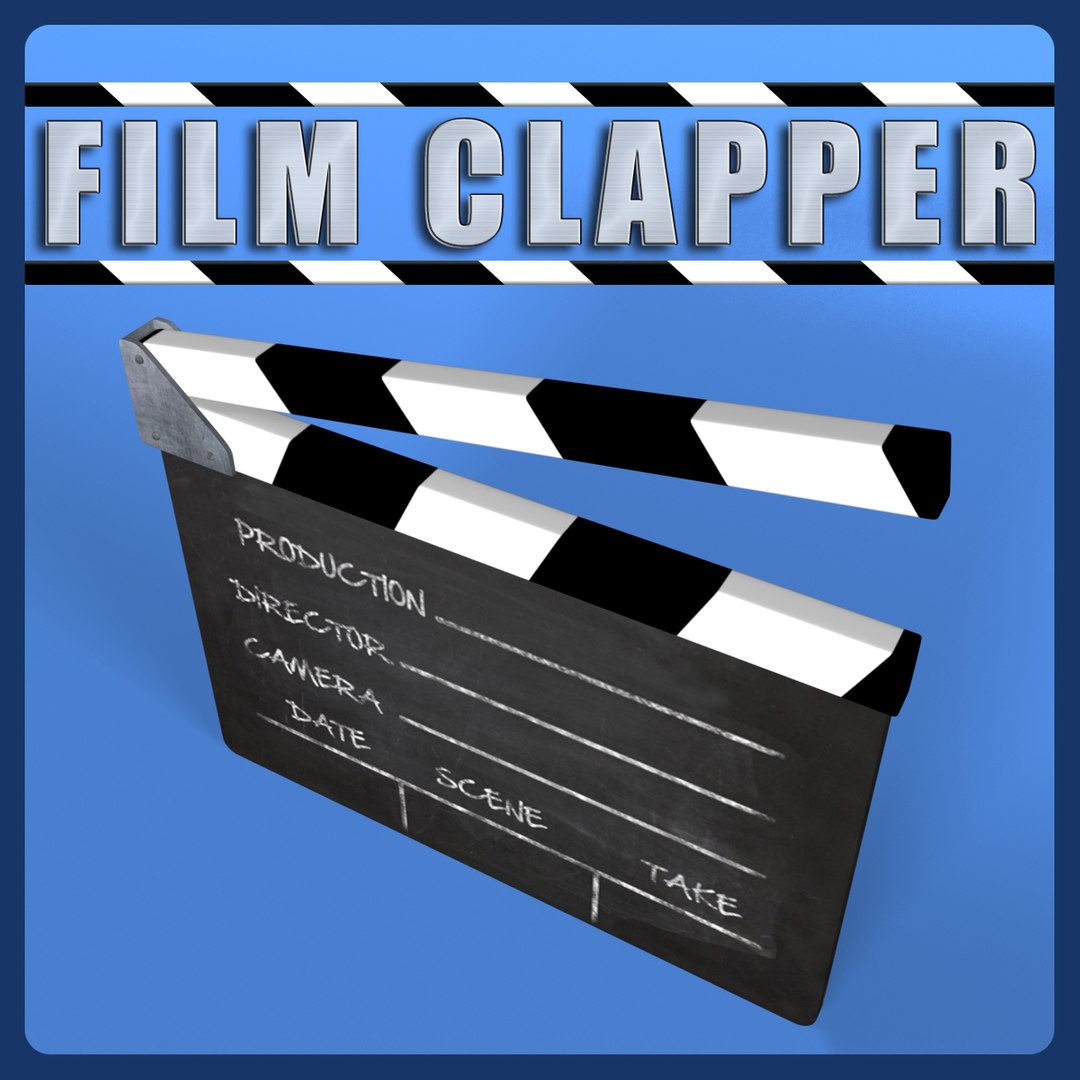 Film Clapper 3d Model