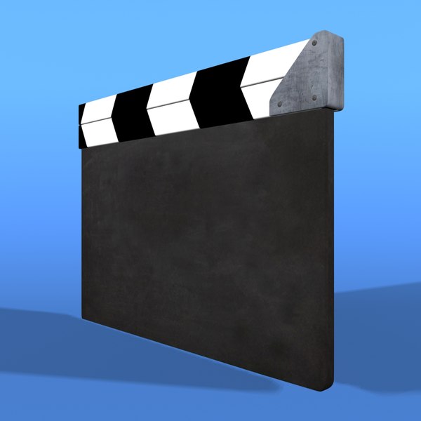 film clapper 3d model