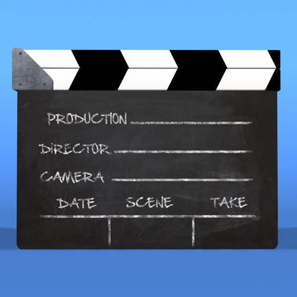 film clapper 3d model