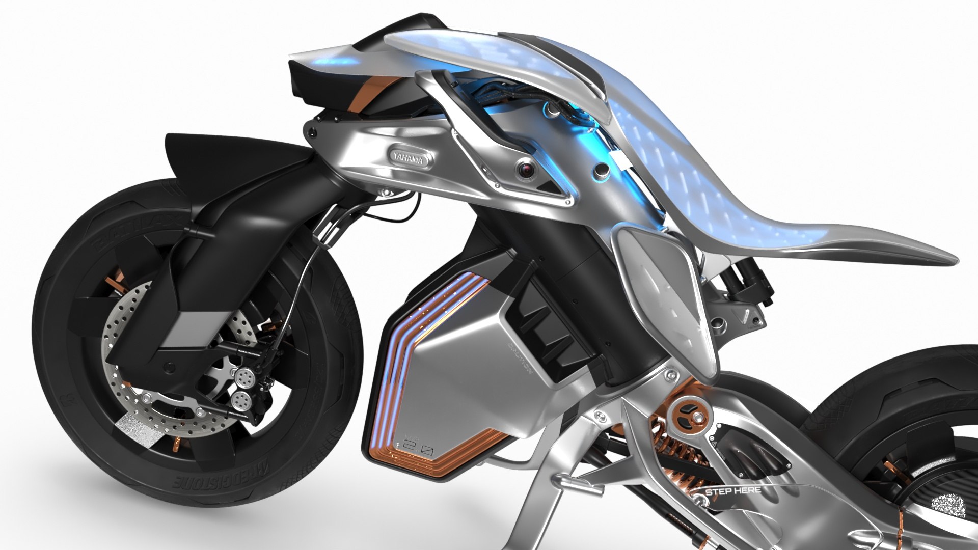 Yamaha MOTOROiD 2 Motorcycle 3D Model - TurboSquid 2357746
