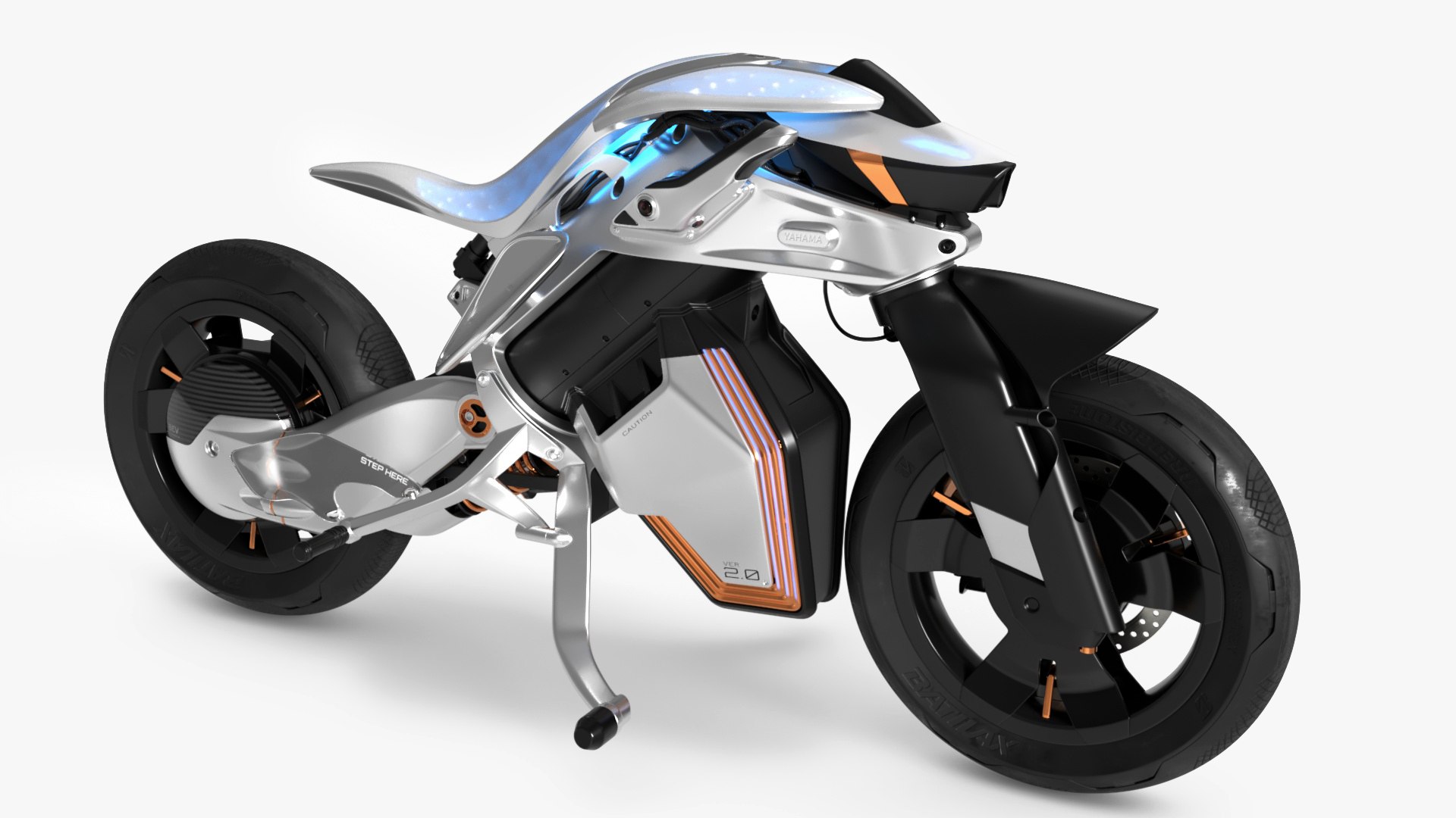 Yamaha MOTOROiD 2 Motorcycle 3D Model - TurboSquid 2357746