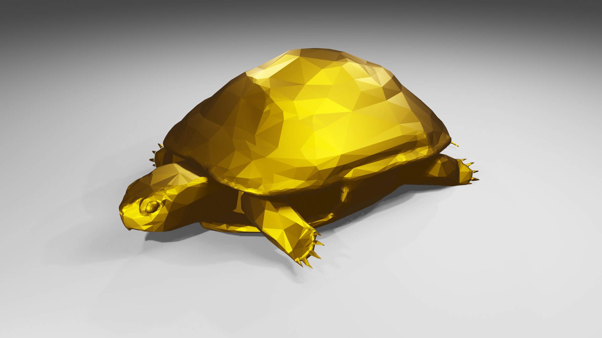 Golden Turtle Low Poly 3D model - TurboSquid 2092469