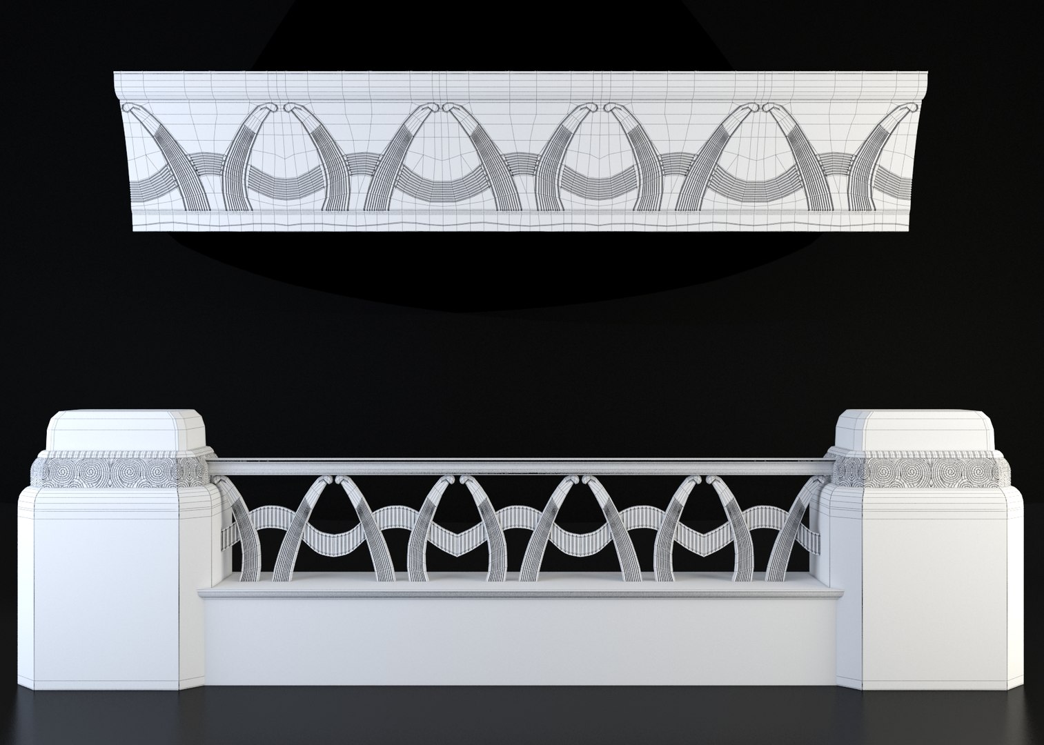 Balustrade Light 3d Max