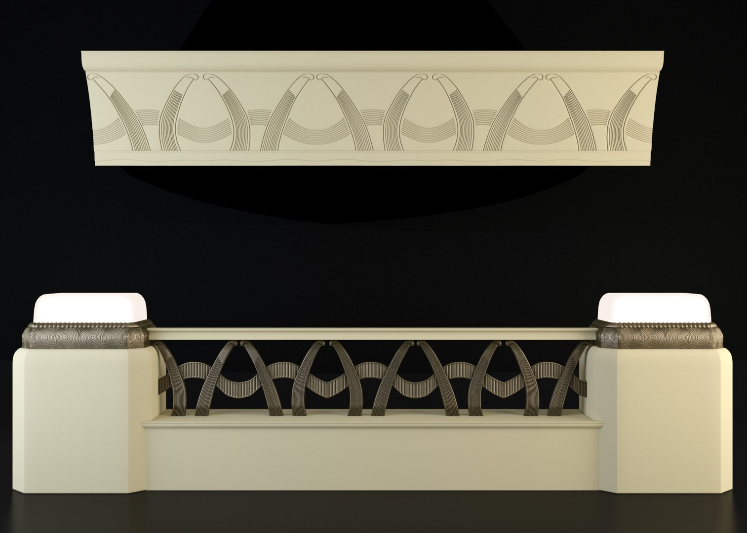 Balustrade Light 3d Max