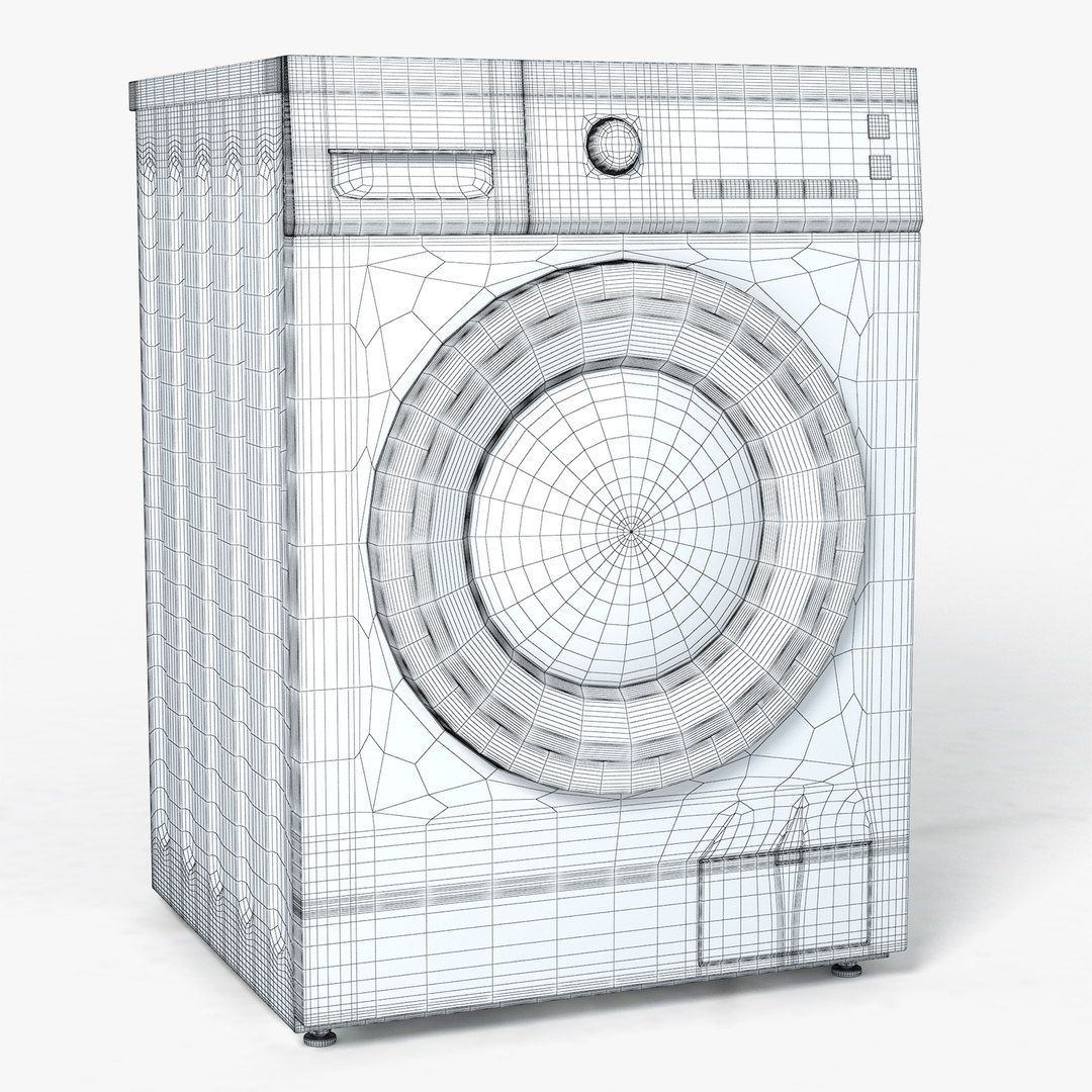 3D Wash Machine Model - TurboSquid 1369377