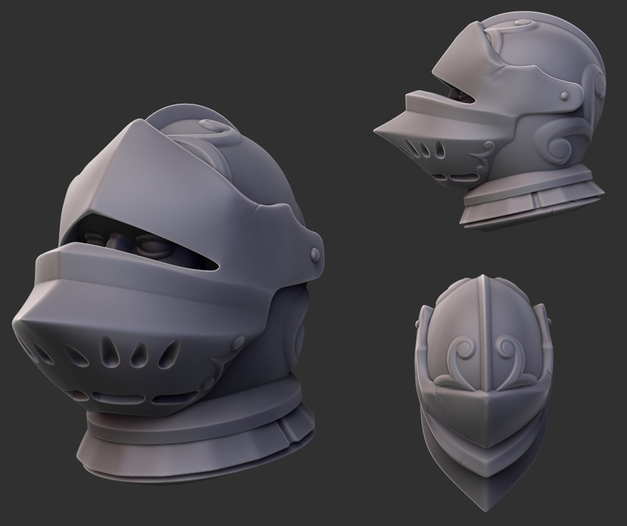 Helmet Joust 3D Model - TurboSquid 1677861