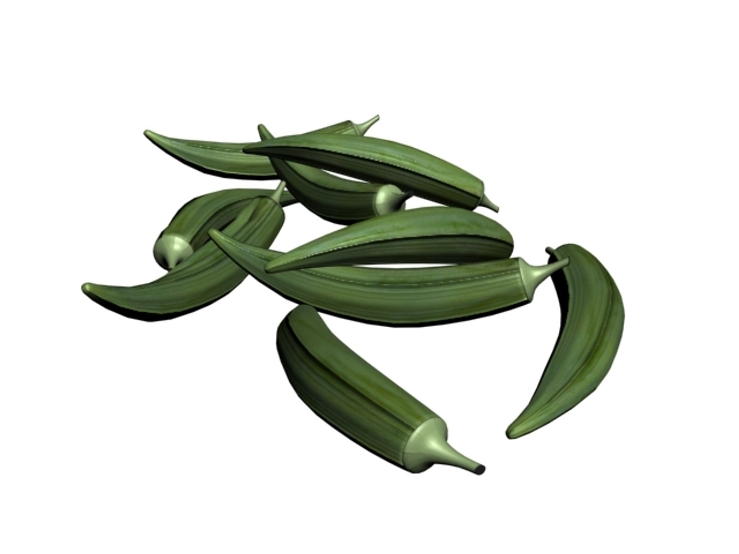 Okra 3D Model - TurboSquid 1450951