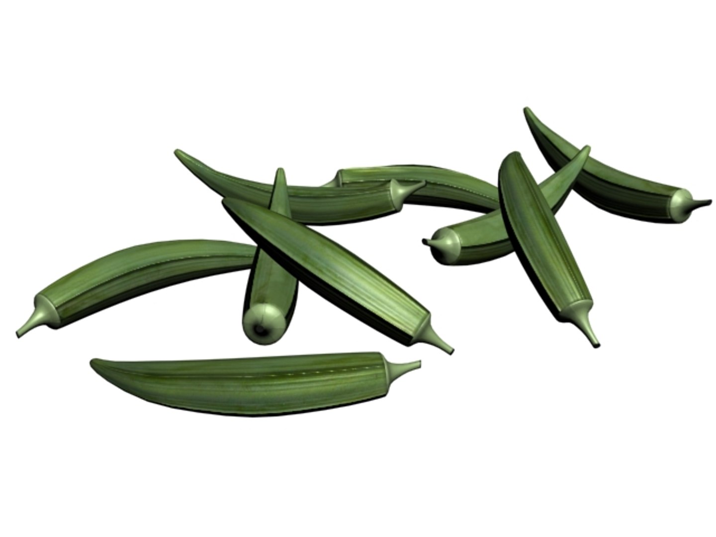 Okra 3D Model - TurboSquid 1450951