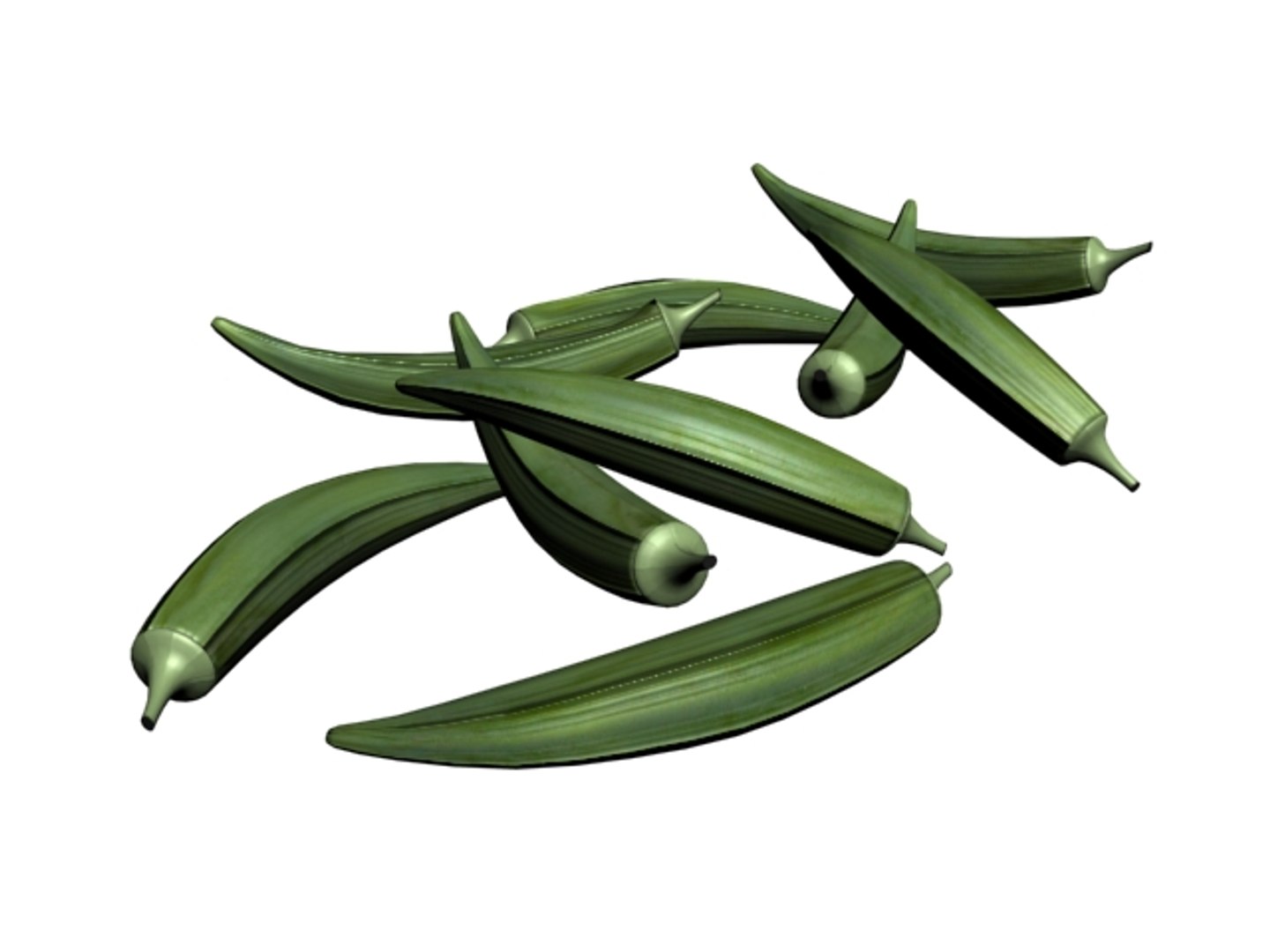 Okra 3D Model - TurboSquid 1450951