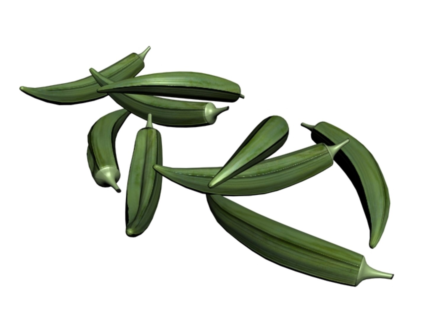 Okra 3D Model - TurboSquid 1450951