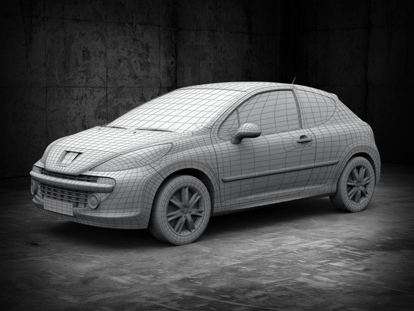 Car Architecture Visualization 3d Model