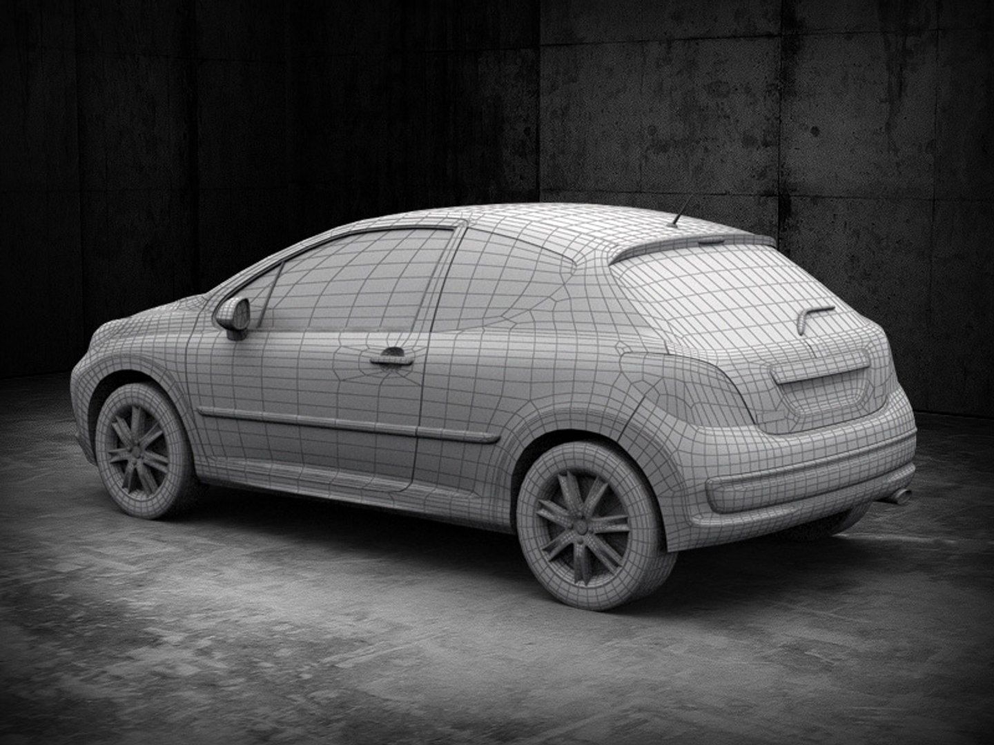 Car Architecture Visualization 3d Model